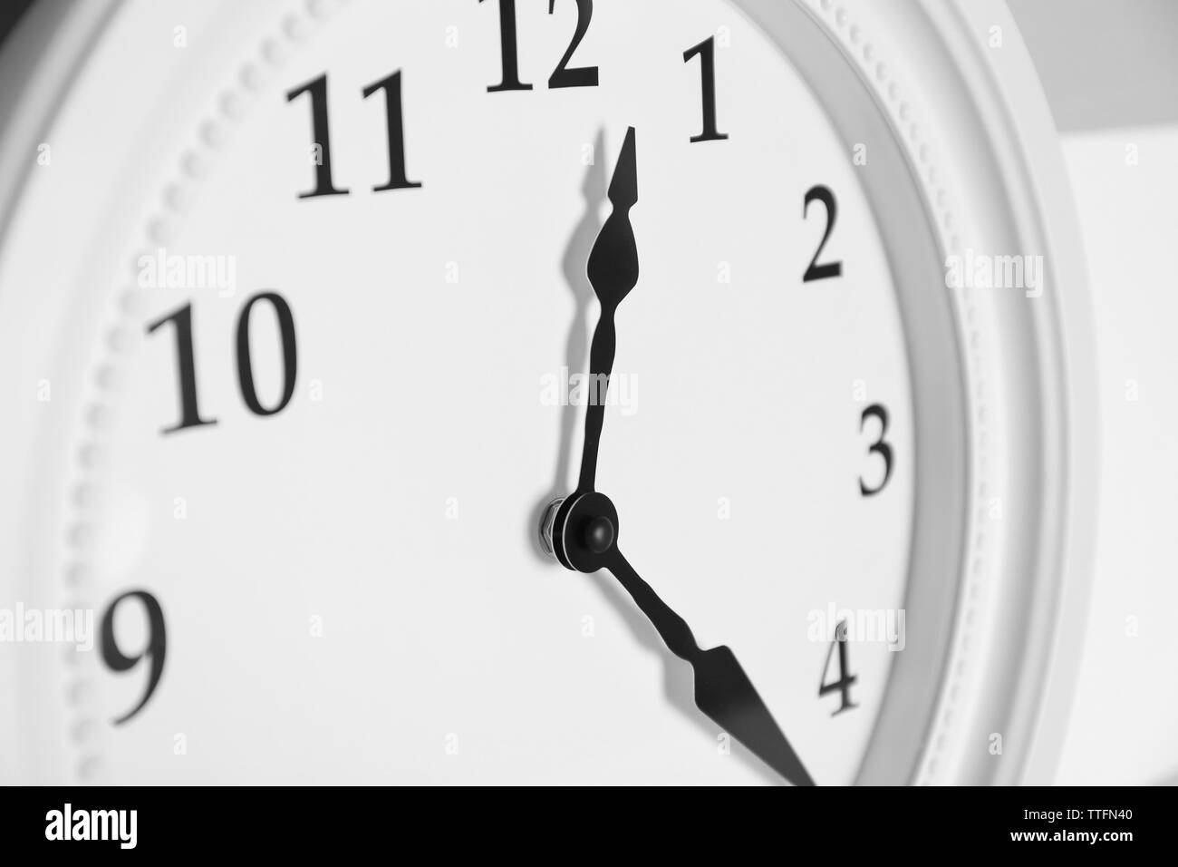 Clock face closeup Stock Photo - Alamy