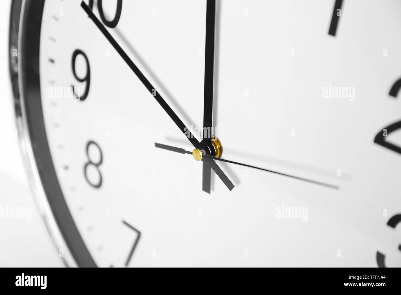 Clock face closeup Stock Photo - Alamy