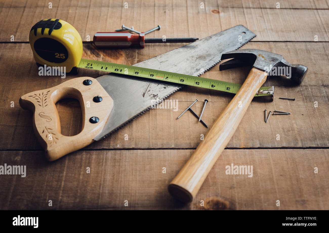 Woodworking tools hi-res stock photography and images - Alamy