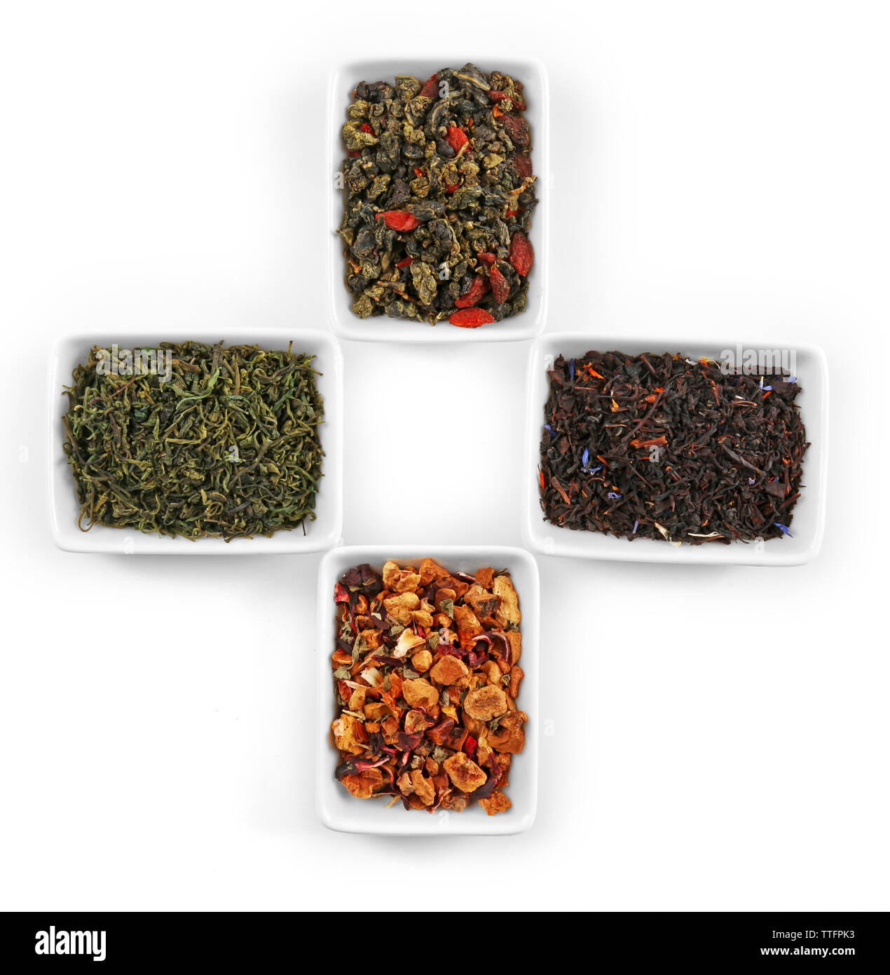 Various tea leaves chinese Cut Out Stock Images & Pictures - Alamy
