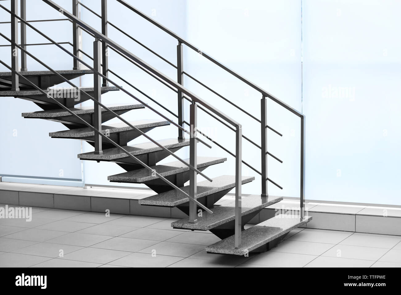 Modern stairs in office Stock Photo - Alamy