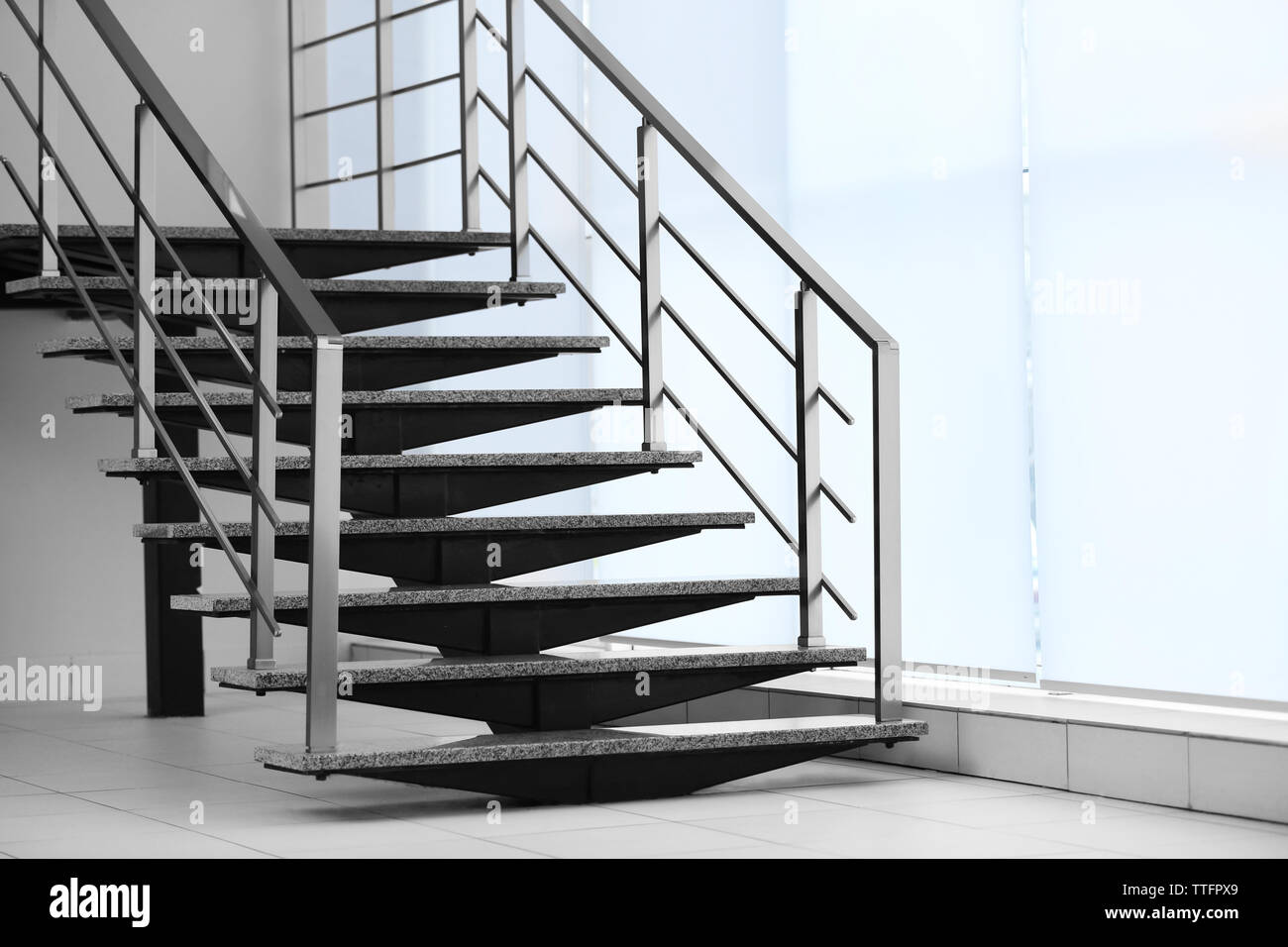 Modern stairs in office Stock Photo - Alamy