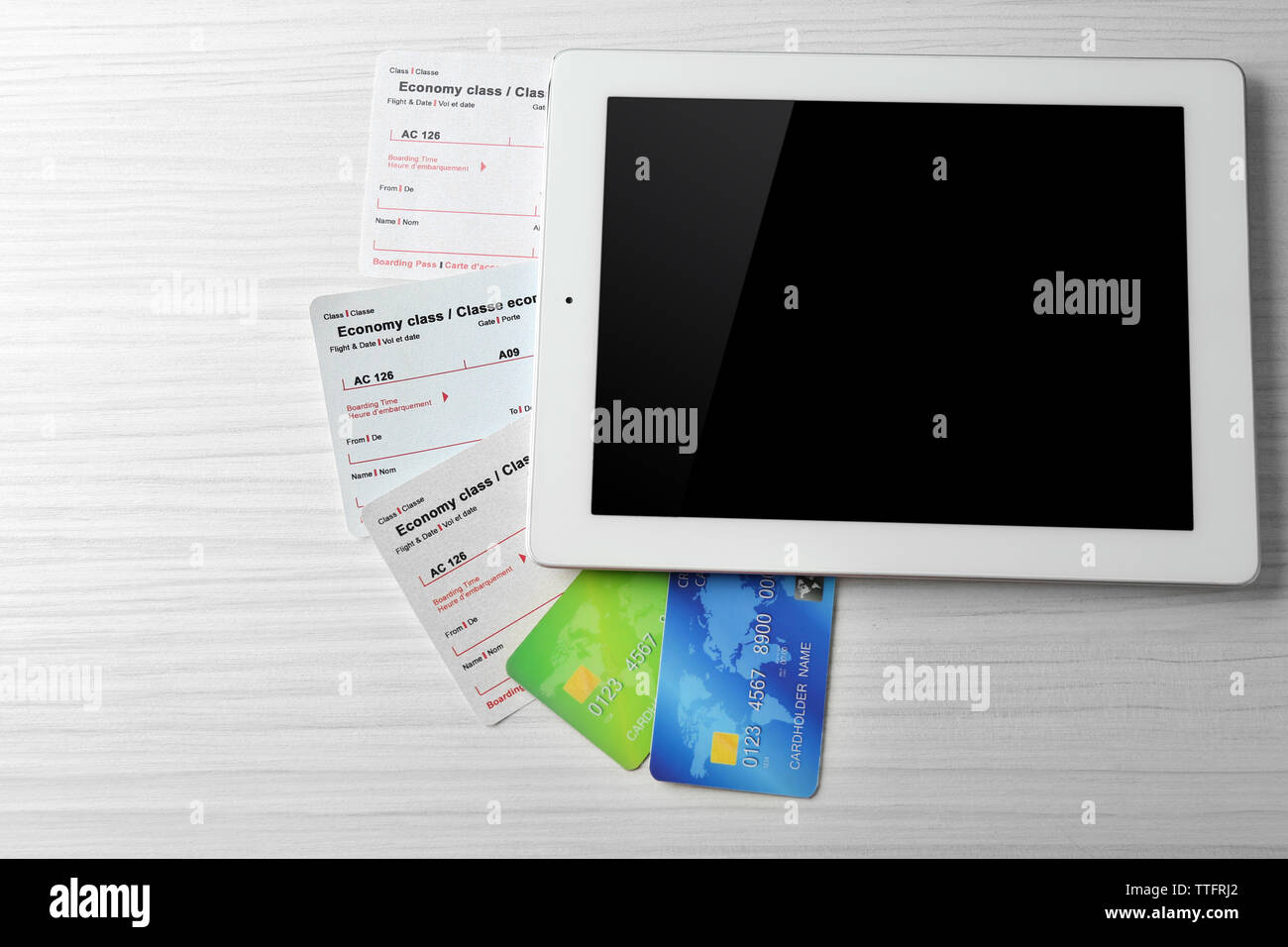 Tablet screen ticket view hi-res stock photography and images - Alamy