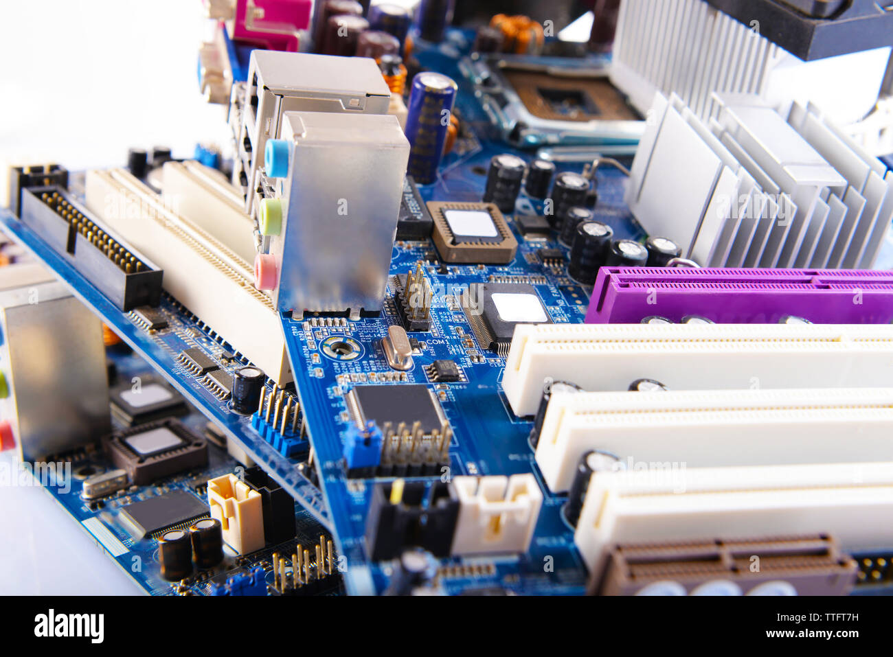 Computer motherboards, close up Stock Photo - Alamy