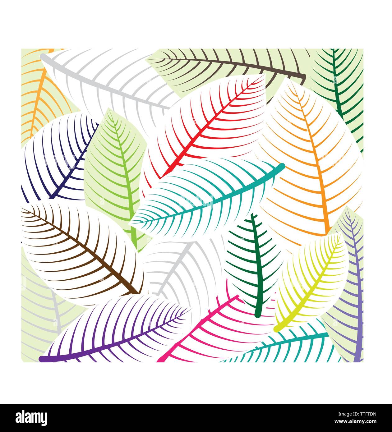 Overlapping color lines background Cut Out Stock Images & Pictures - Alamy