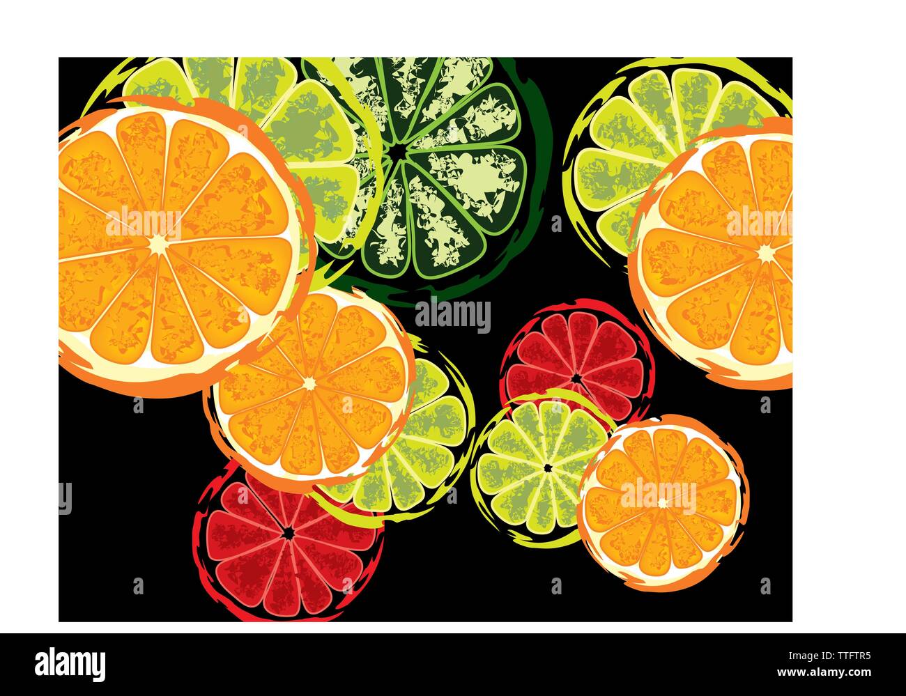 Citric fruits wallpaper Cut Out Stock Images & Pictures - Alamy