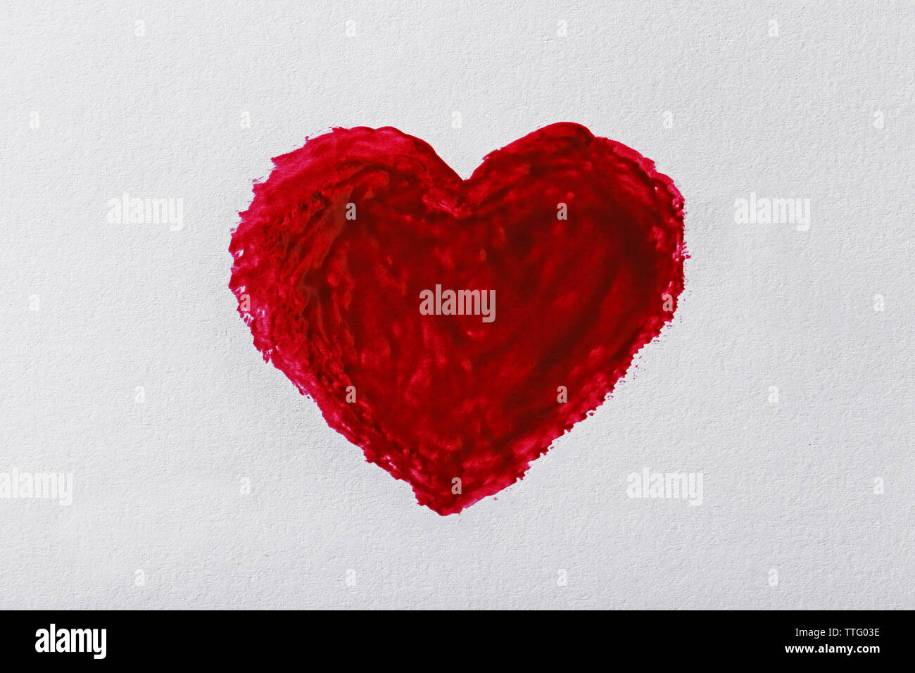 Pink painted colors heart on light background Stock Photo - Alamy