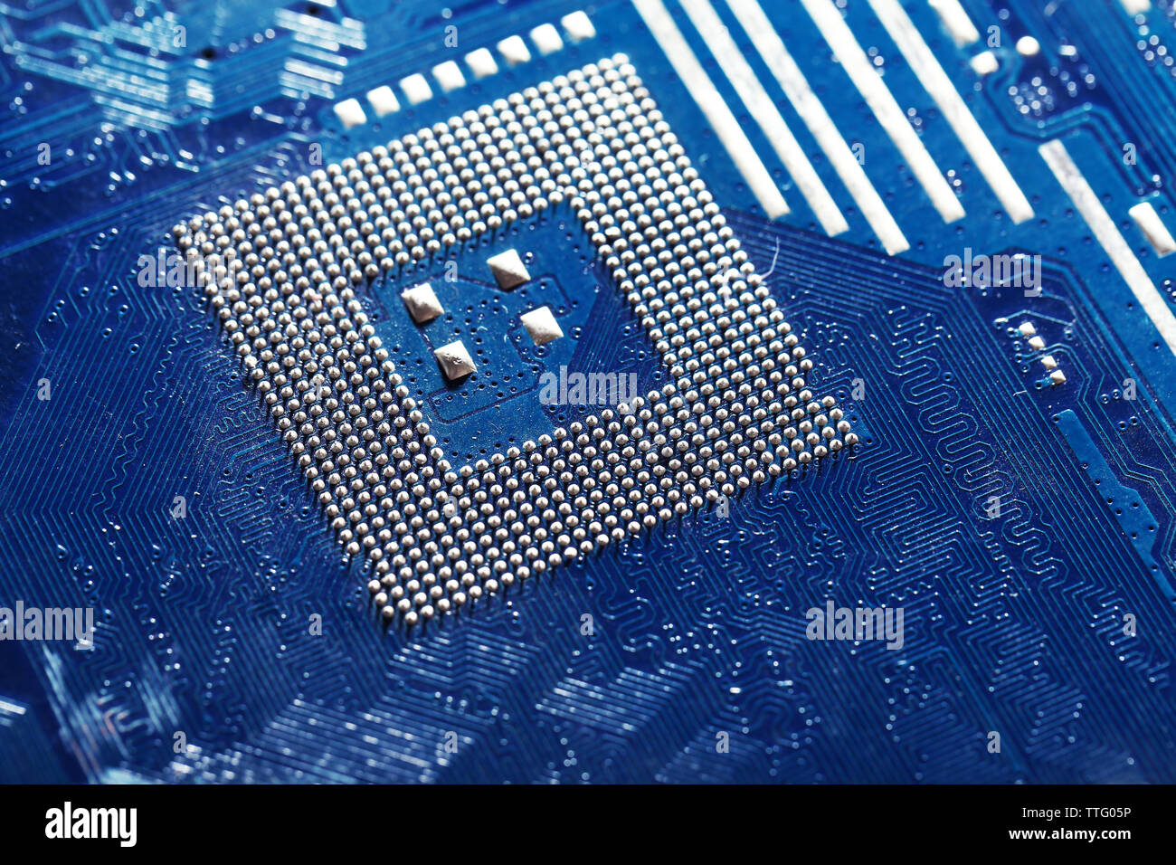 Computer motherboard, close up Stock Photo - Alamy