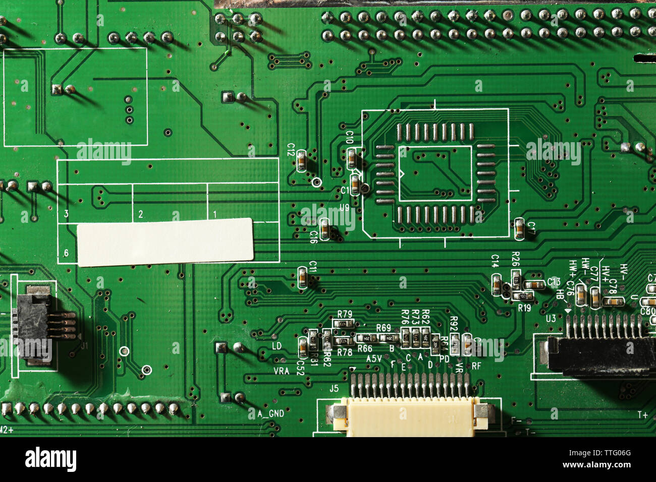 Computer motherboard, close up Stock Photo - Alamy