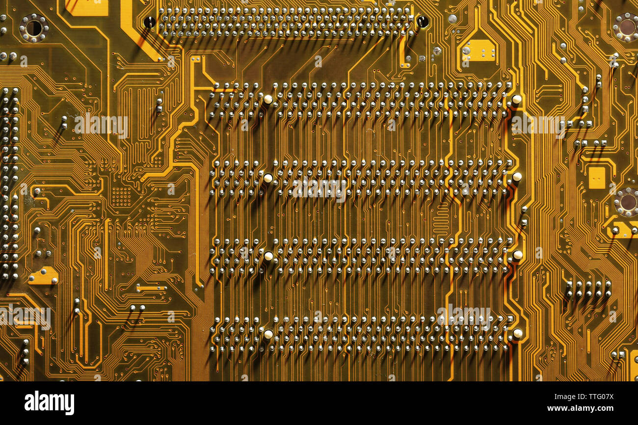 Computer motherboard, close up Stock Photo - Alamy