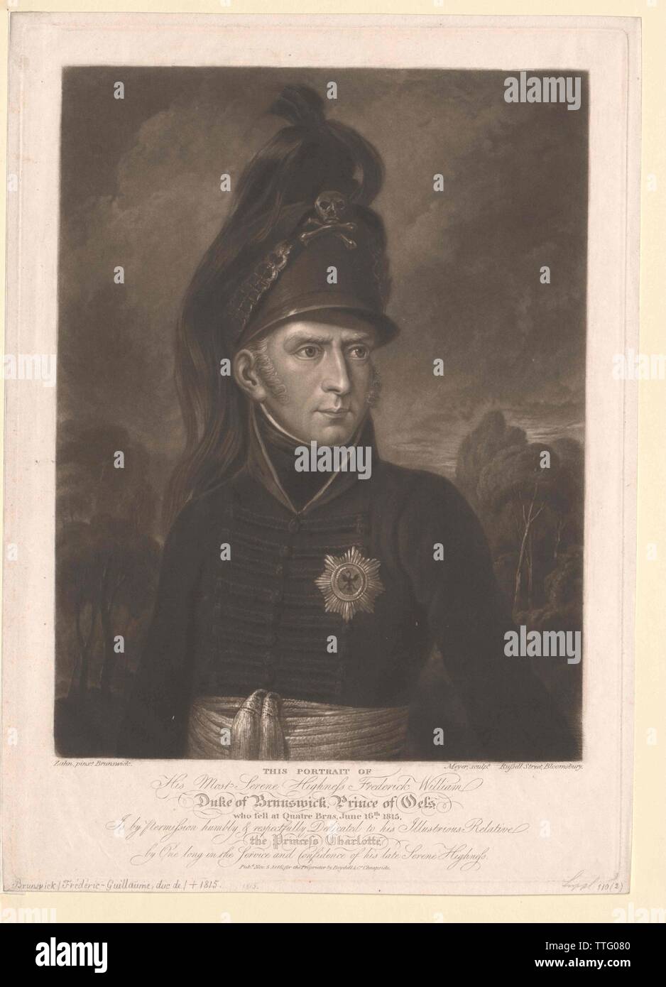 Frederick william duke of brunswick hi-res stock photography and images ...