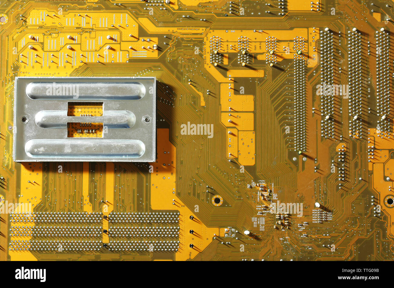 Computer motherboard, close up Stock Photo - Alamy