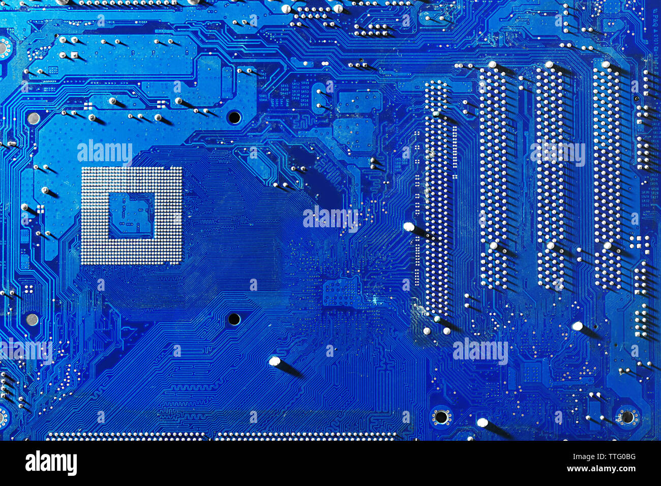 Computer motherboard, close up Stock Photo - Alamy