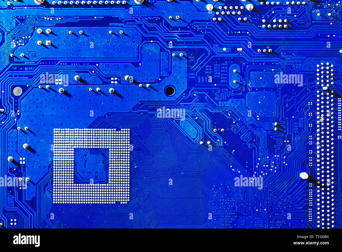 Computer motherboard, close up Stock Photo - Alamy
