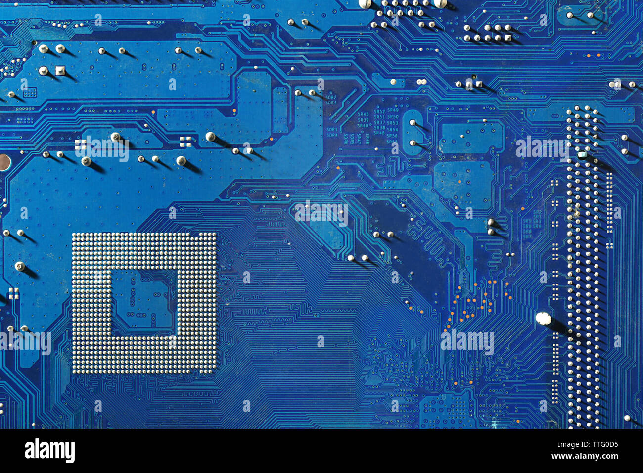 Computer motherboard, close up Stock Photo - Alamy