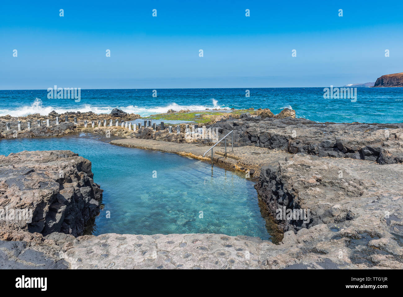 Stairs natural swimming pool hi-res stock photography and images - Alamy