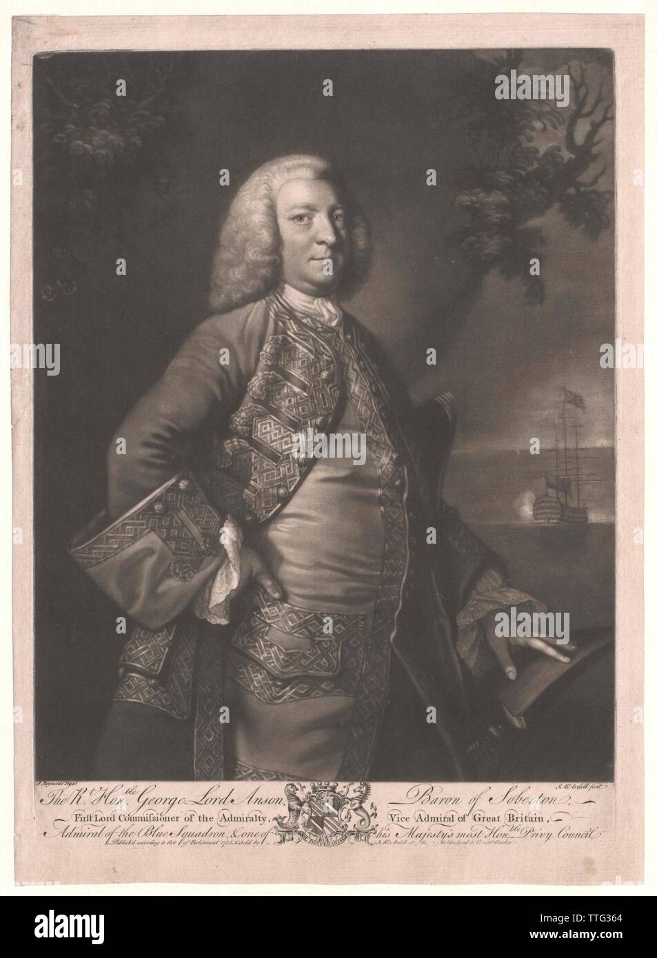 Anson, 1st Baron Anson, George, Additional-Rights-Clearance-Info-Not ...