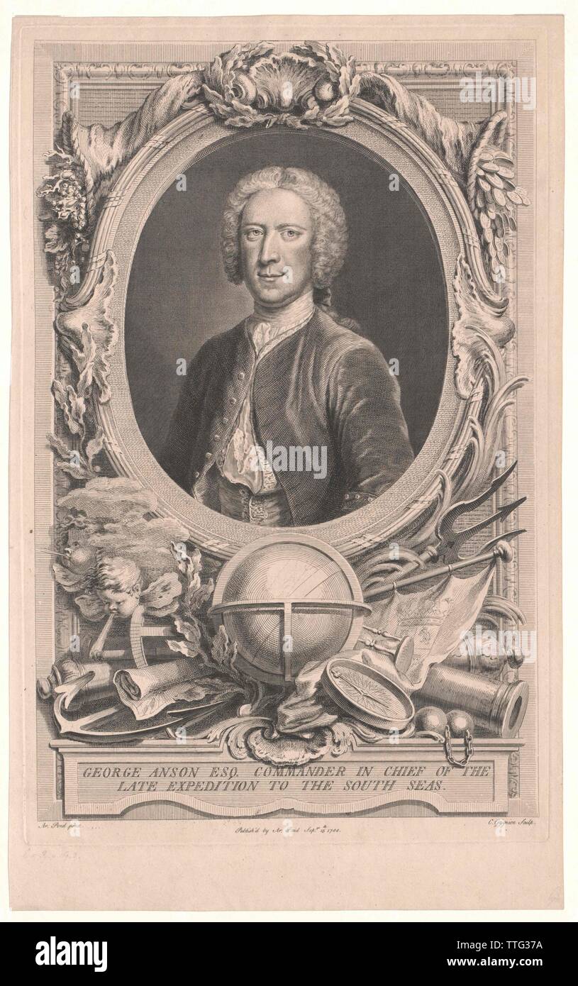 Anson, 1st Baron Anson, George, Additional-Rights-Clearance-Info-Not ...