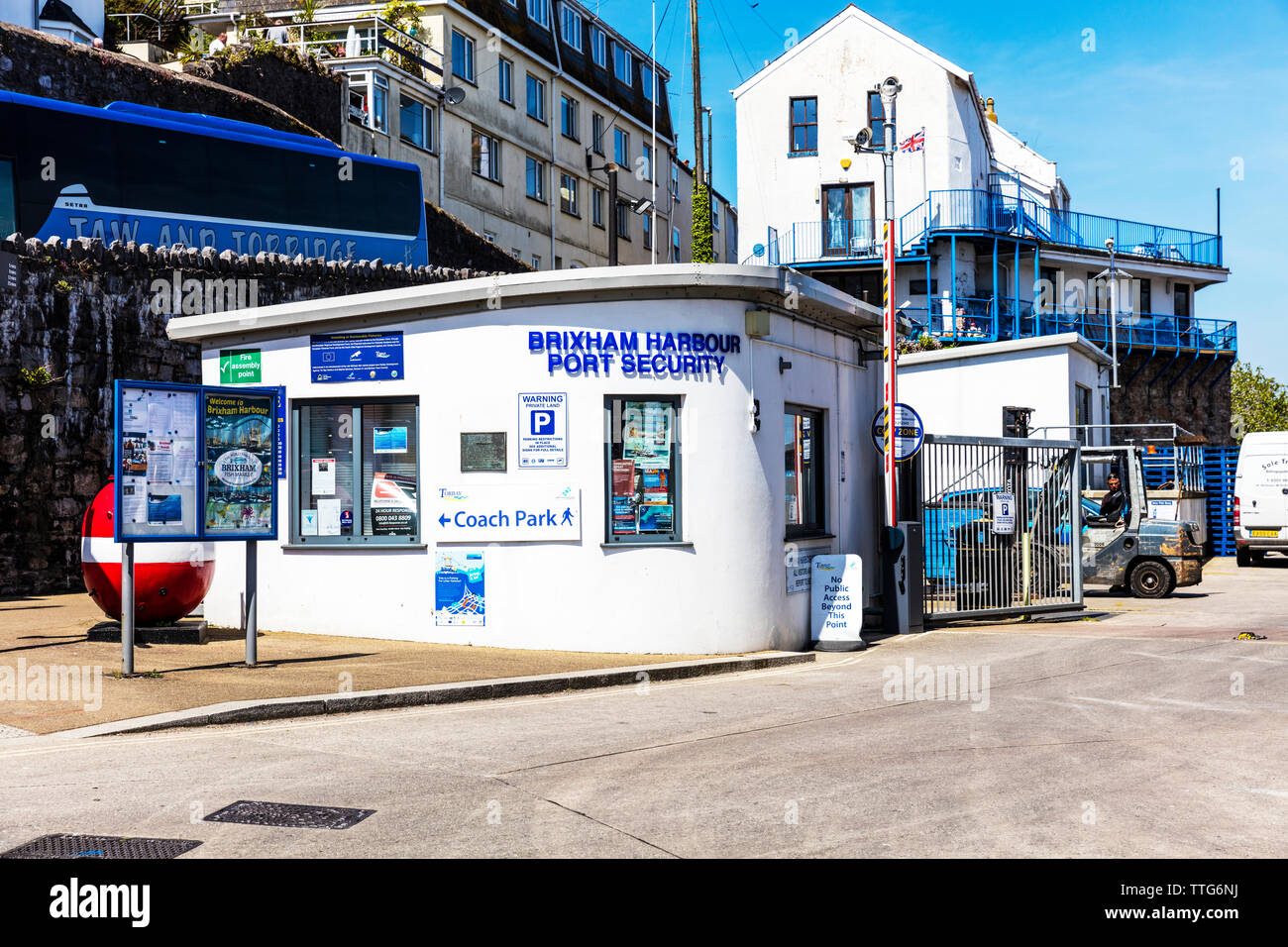 Harbour port security brixham hi-res stock photography and images - Alamy