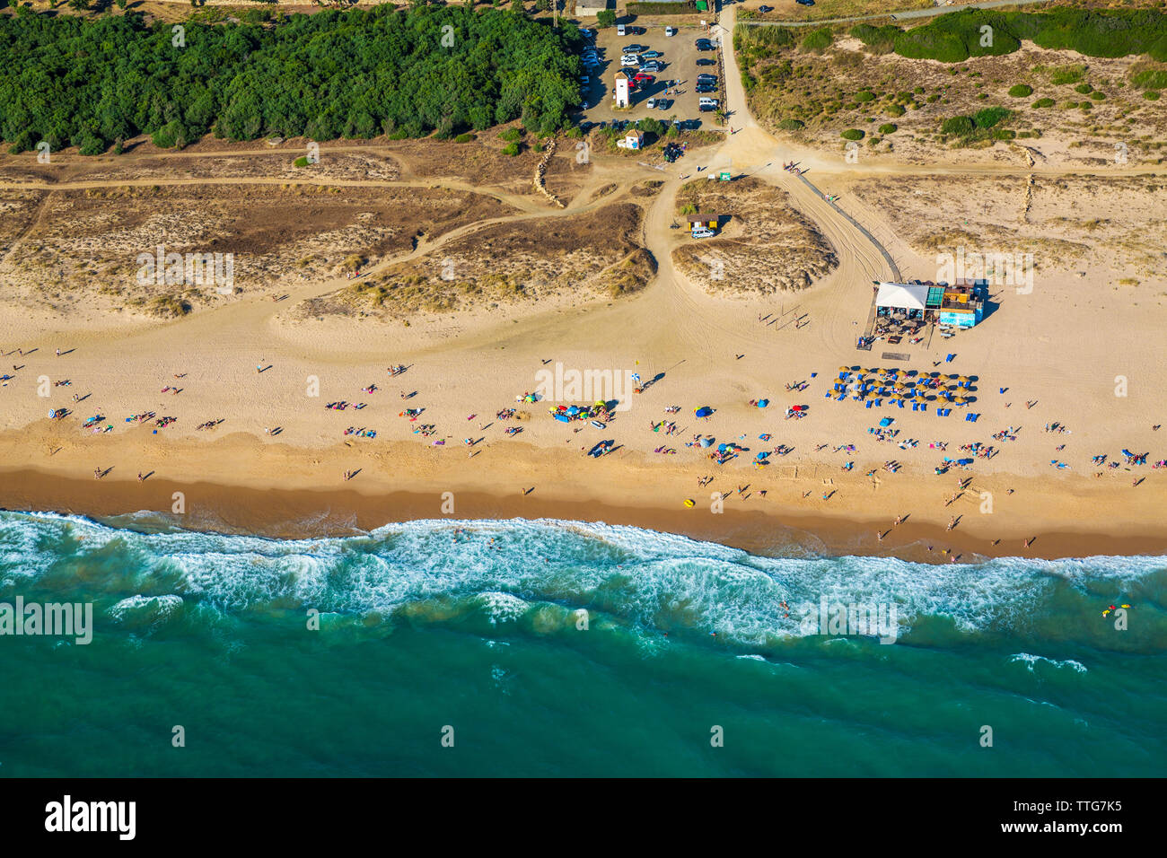 Zahara beach. Zahara de los Atunes. Barbate. Atlantic ocean. Cadiz ...