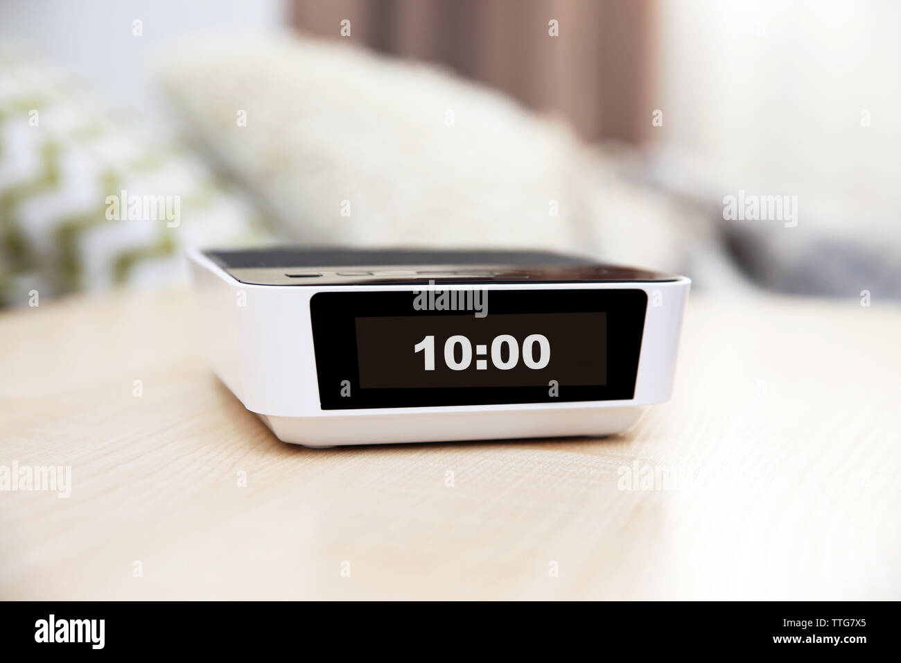 Digital alarm clock by bedside night hi-res stock photography and ...