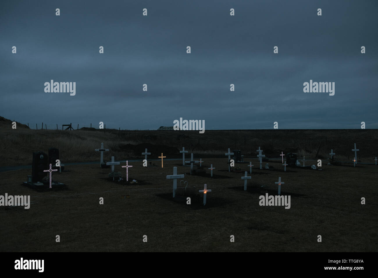 Illuminated cemetery iceland hi-res stock photography and images - Alamy