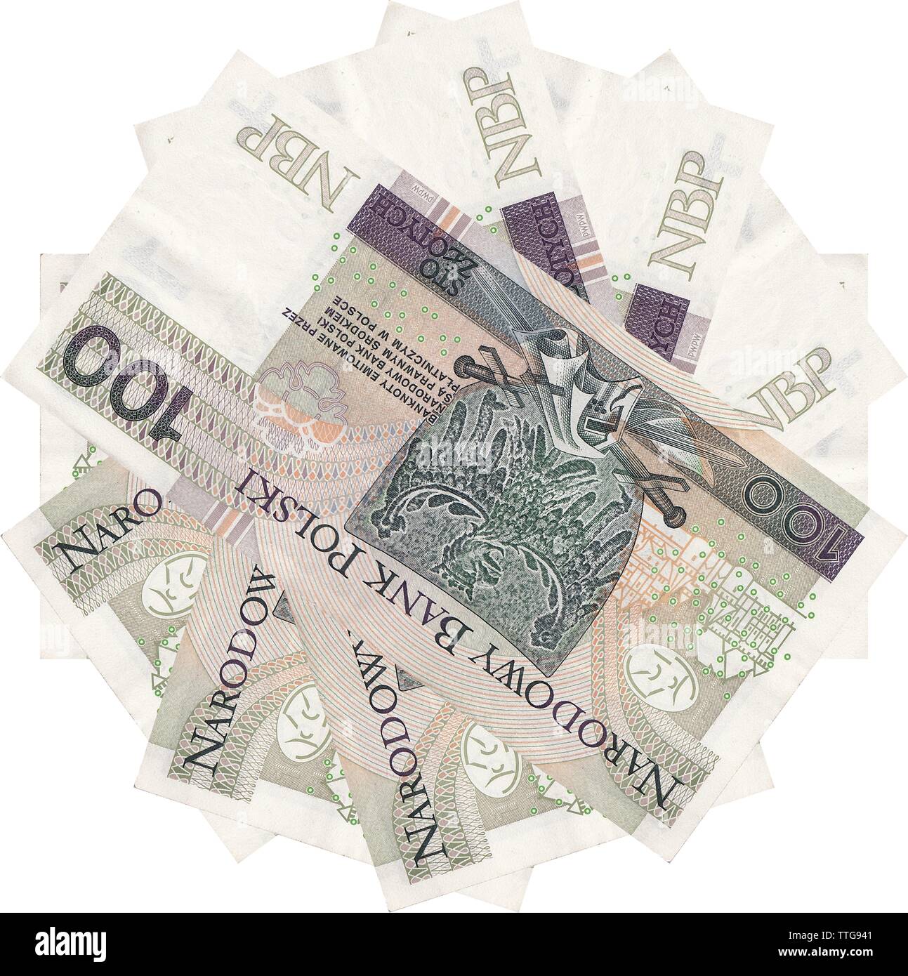 Polish zlotys - beautiful geometric ornament, texture, pattern from ...