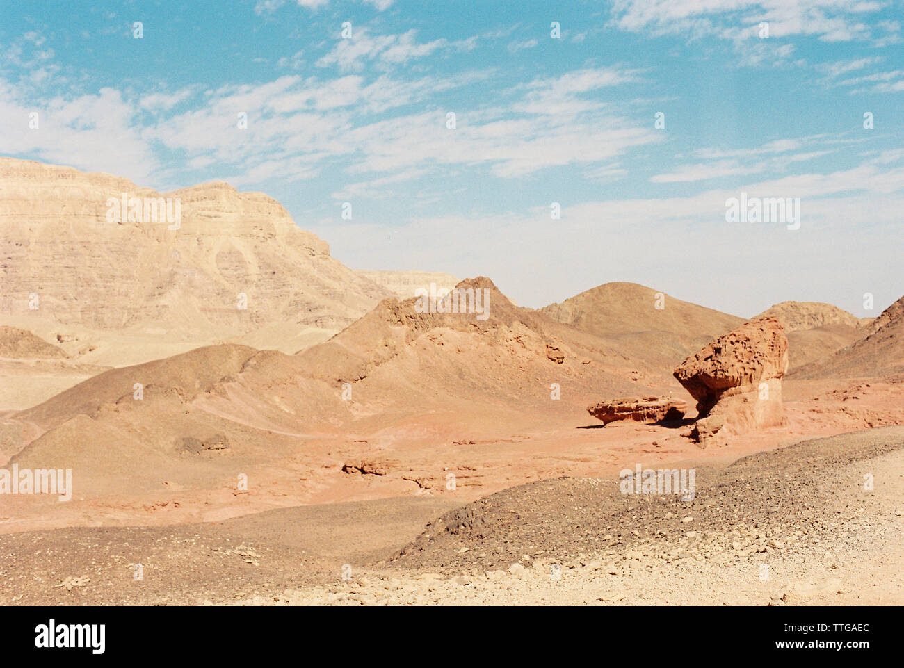View of Arava desert Stock Photo - Alamy