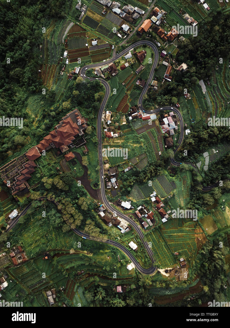 Aerial view hotel fields hi-res stock photography and images - Alamy