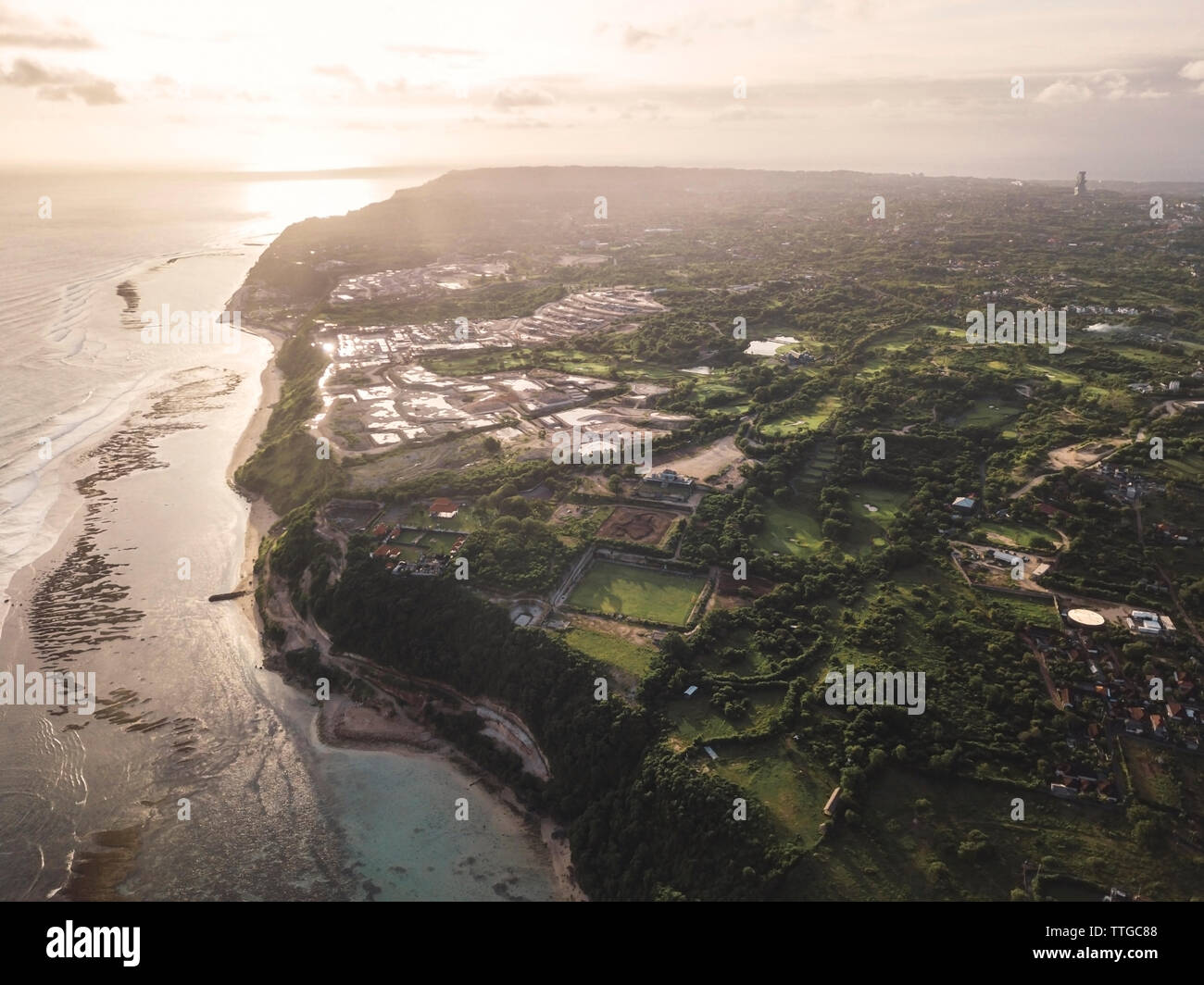 Aerial view of Bali island Stock Photo - Alamy