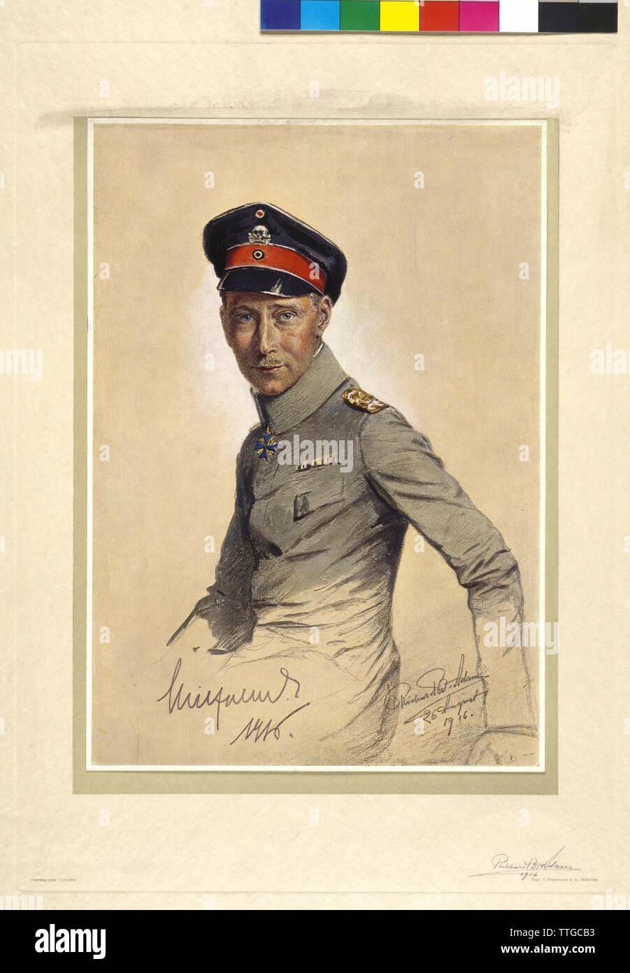 Crown prince of the german empire and of prussian hi-res stock ...
