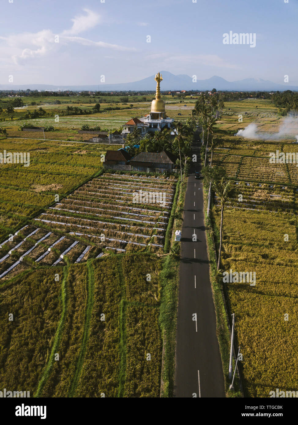 Aerial view of temple Stock Photo - Alamy