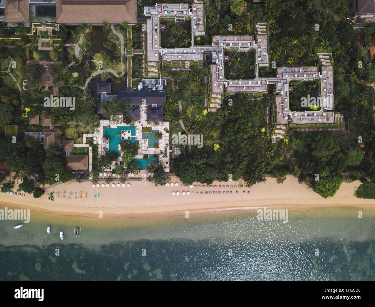 Aerial view of hotel at Sanur beach,Bali,Indonesia Stock Photo - Alamy