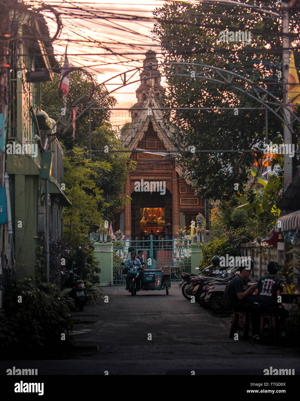 Temple in the Alley Stock Photo - Alamy