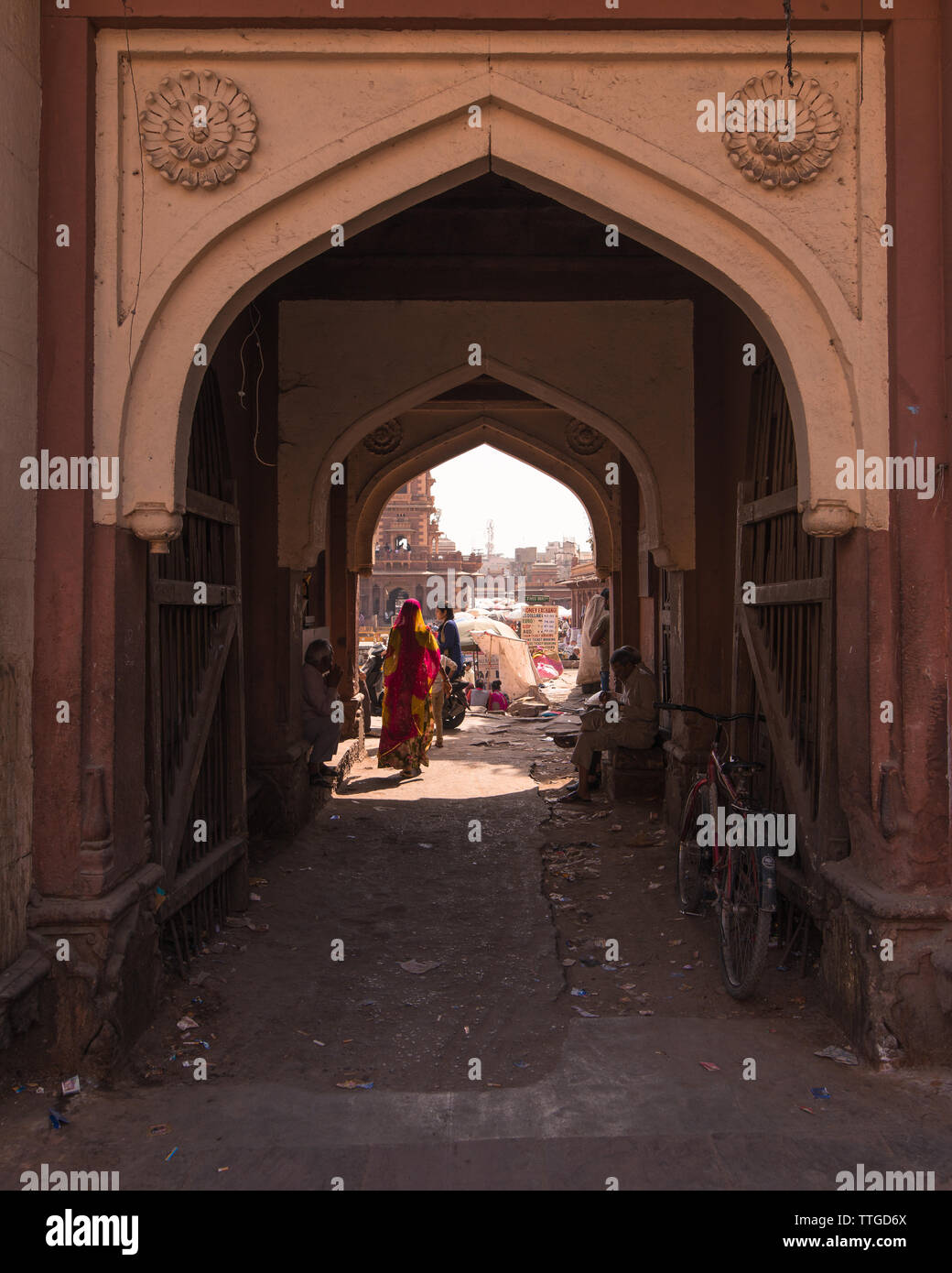 Double Archway in Jodhpur Stock Photo - Alamy