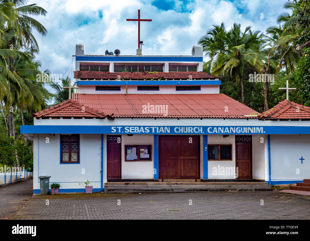 St Sebastian Church - Cananguinim / Goa / India Stock Photo - Alamy