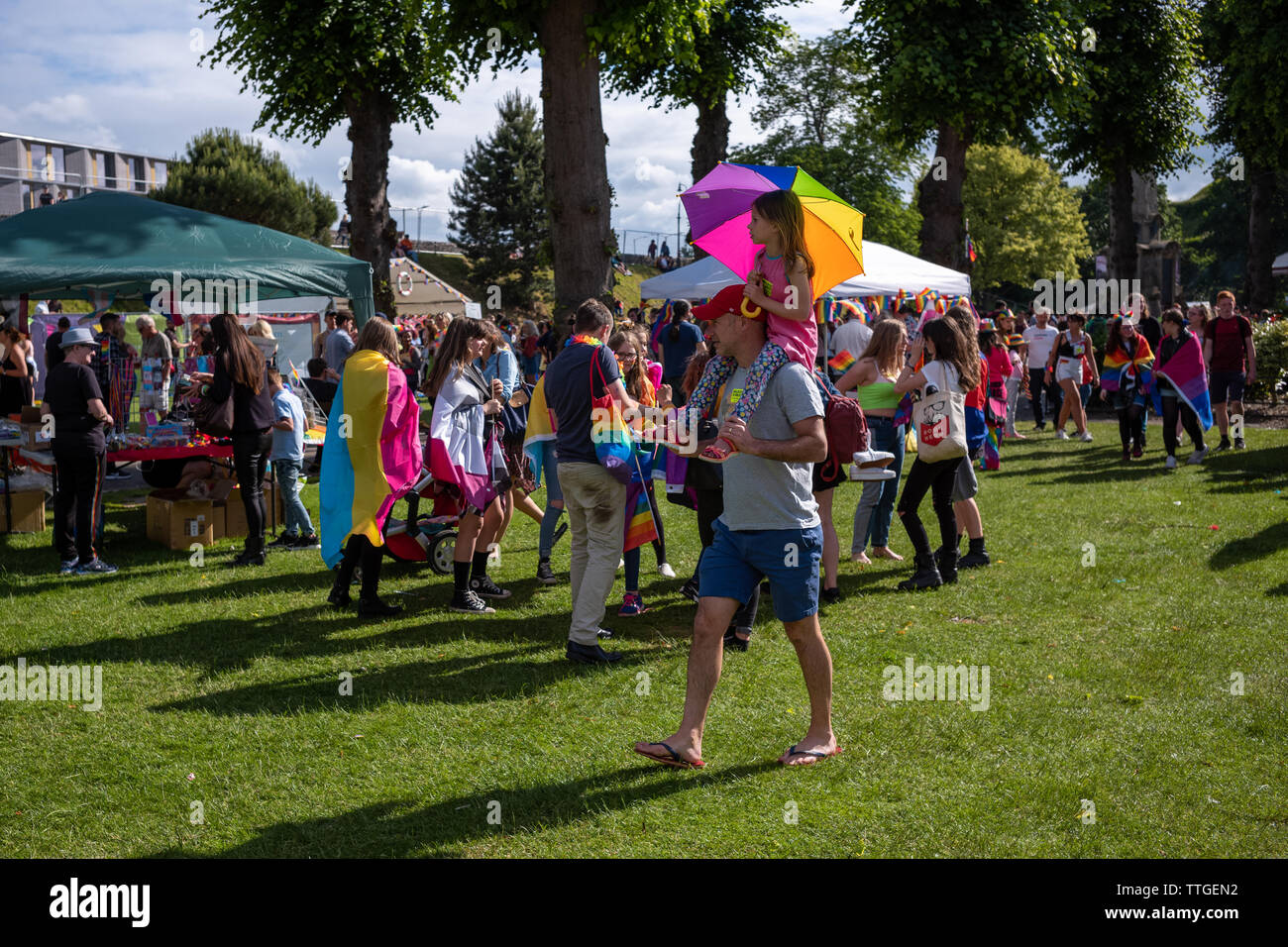 Crowds Celebrating Gay Pride Festival Stock Photo - Alamy