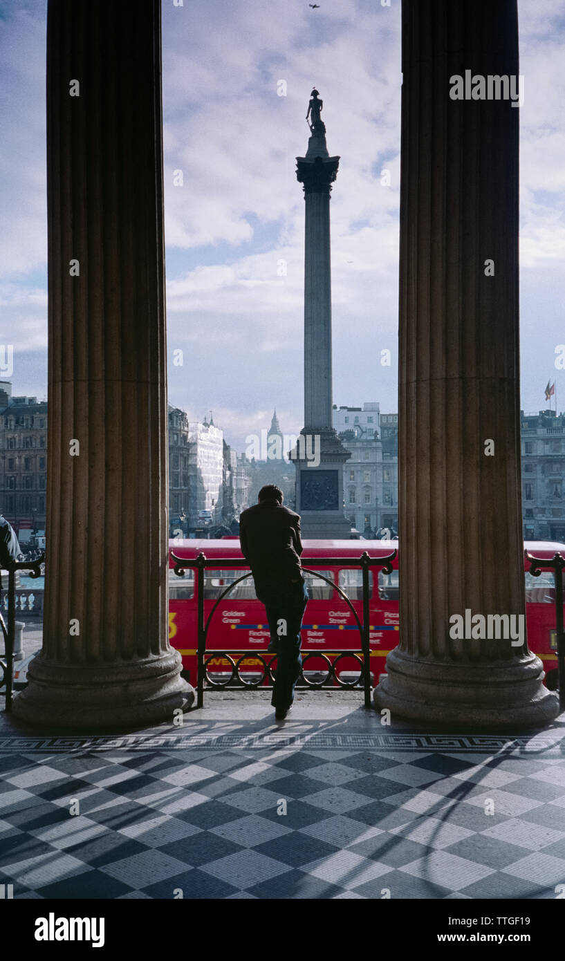 Trafalgar Square from the National Portrait Gallery Stock Photo - Alamy