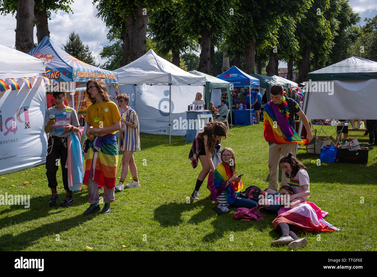 Crowds Celebrating Gay Pride Festival Stock Photo - Alamy