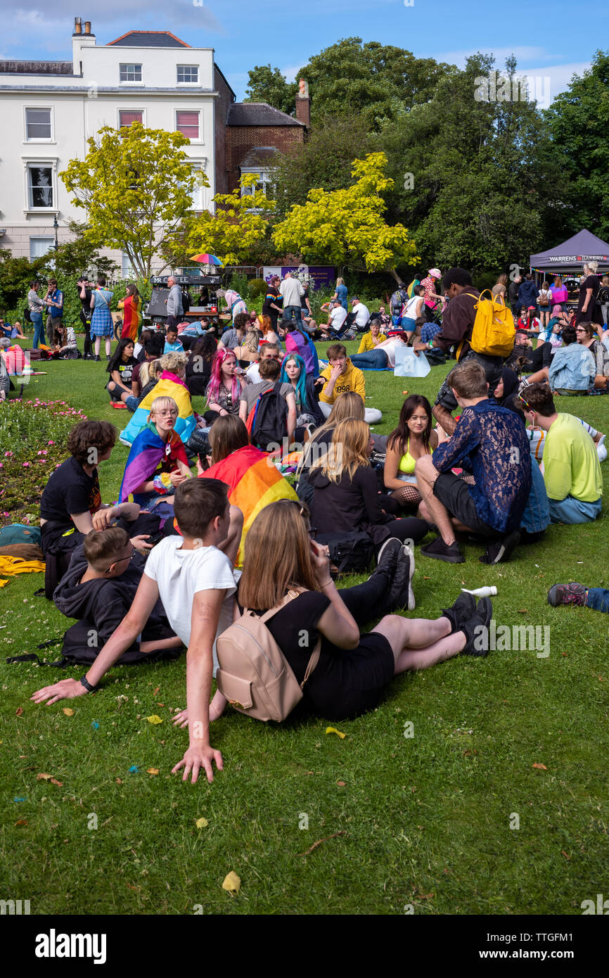 Crowds Celebrating Gay Pride Festival Stock Photo - Alamy