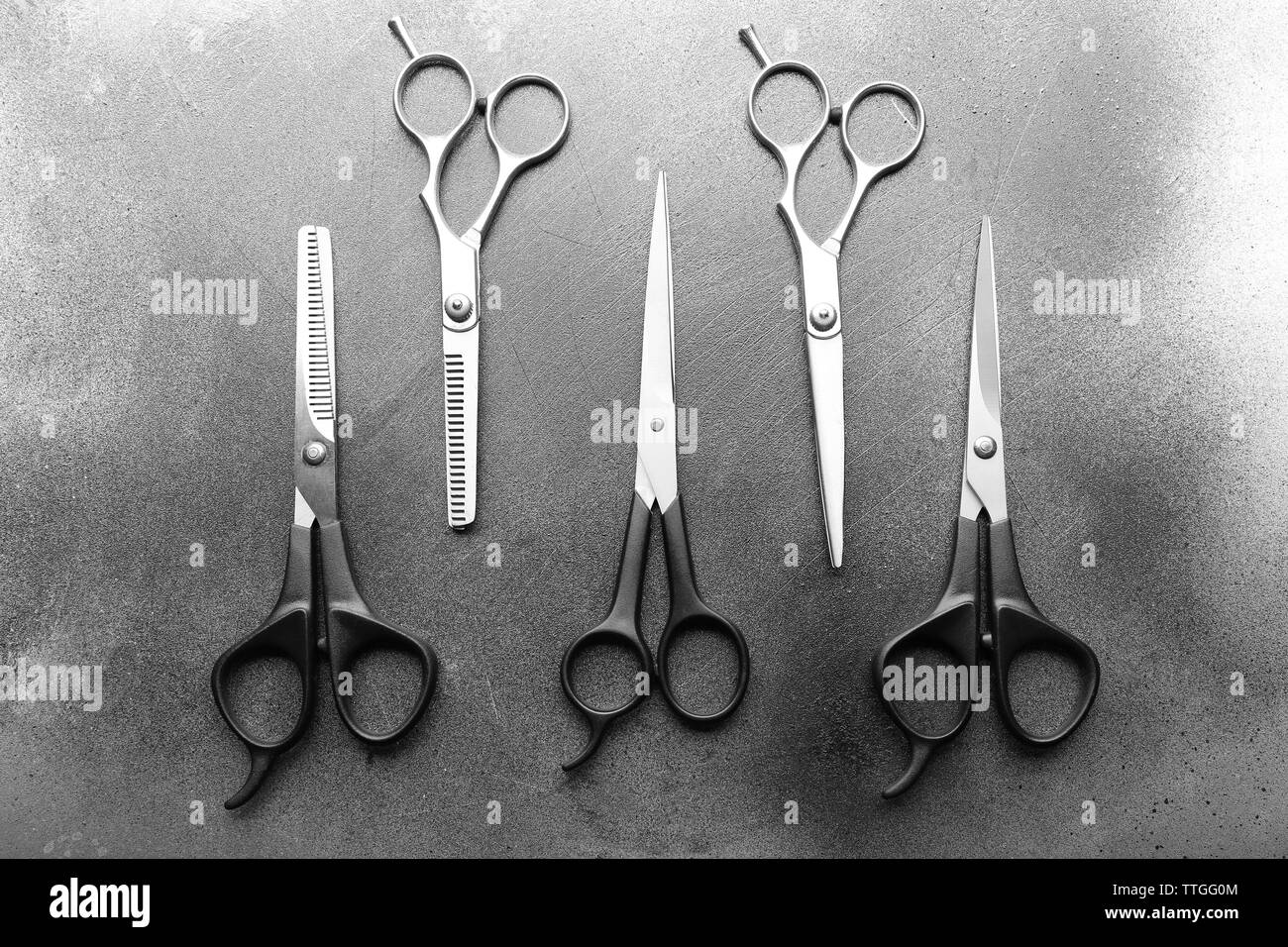 Professional scissors black handles hi-res stock photography and images ...