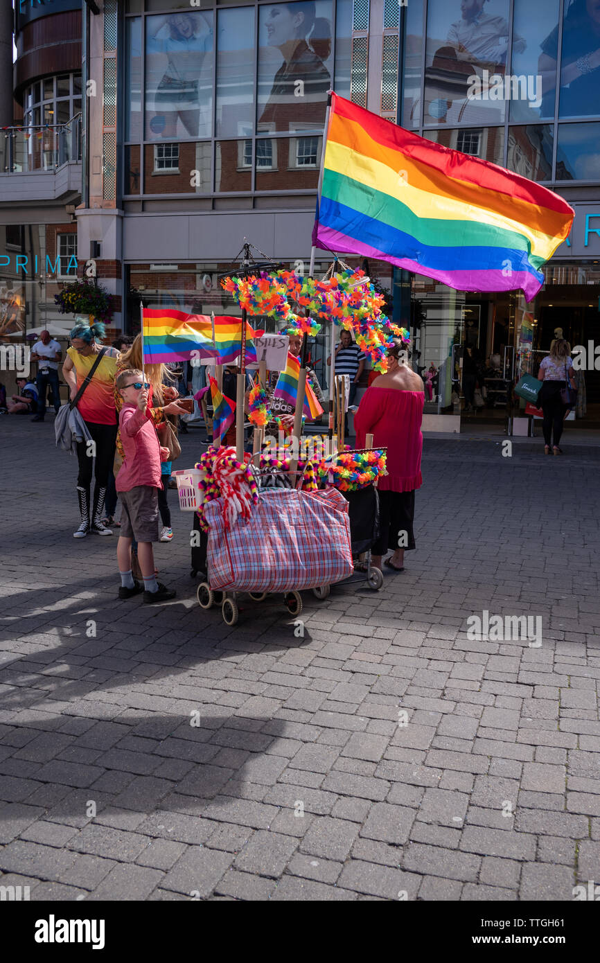 Crowds Celebrating Gay Pride Festival Stock Photo - Alamy