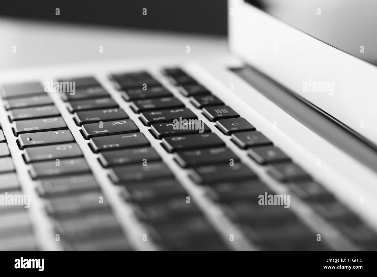 Black computer keyboard, closeup Stock Photo - Alamy