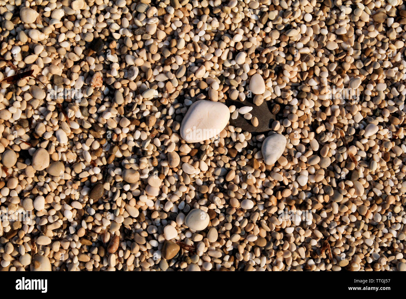 Exotic rocky beach with colorful stones. Texture, material, pattern ...