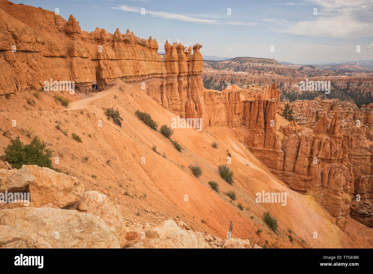 Sand Columns in Bryce Canyon Valley Stock Photo - Alamy
