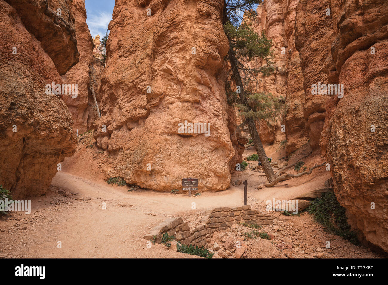 Inspiration point trail in Bryce Canyon Stock Photo - Alamy