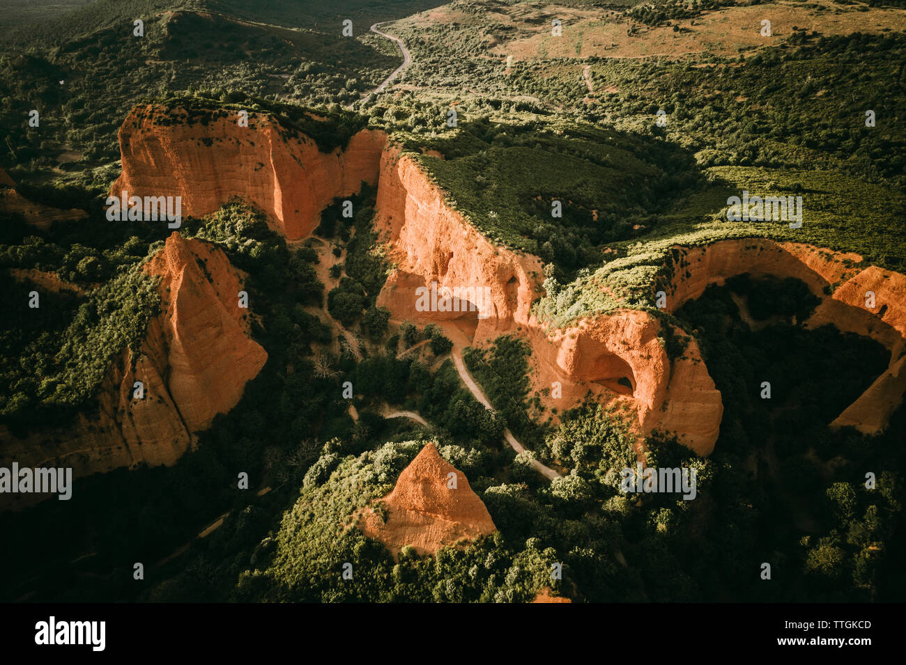 Las Medulas, monument of old Roman Gold Mining Stock Photo - Alamy