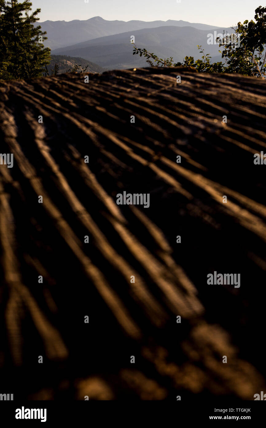 The Rattlesnake Mountains as viewed from Mount Sentinel near Missoula ...