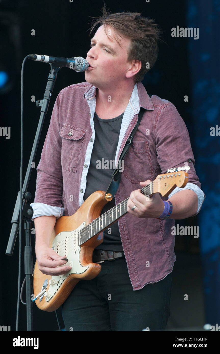 Joe Dunwell of The Dunwells performing at Fairport's Cropredy ...