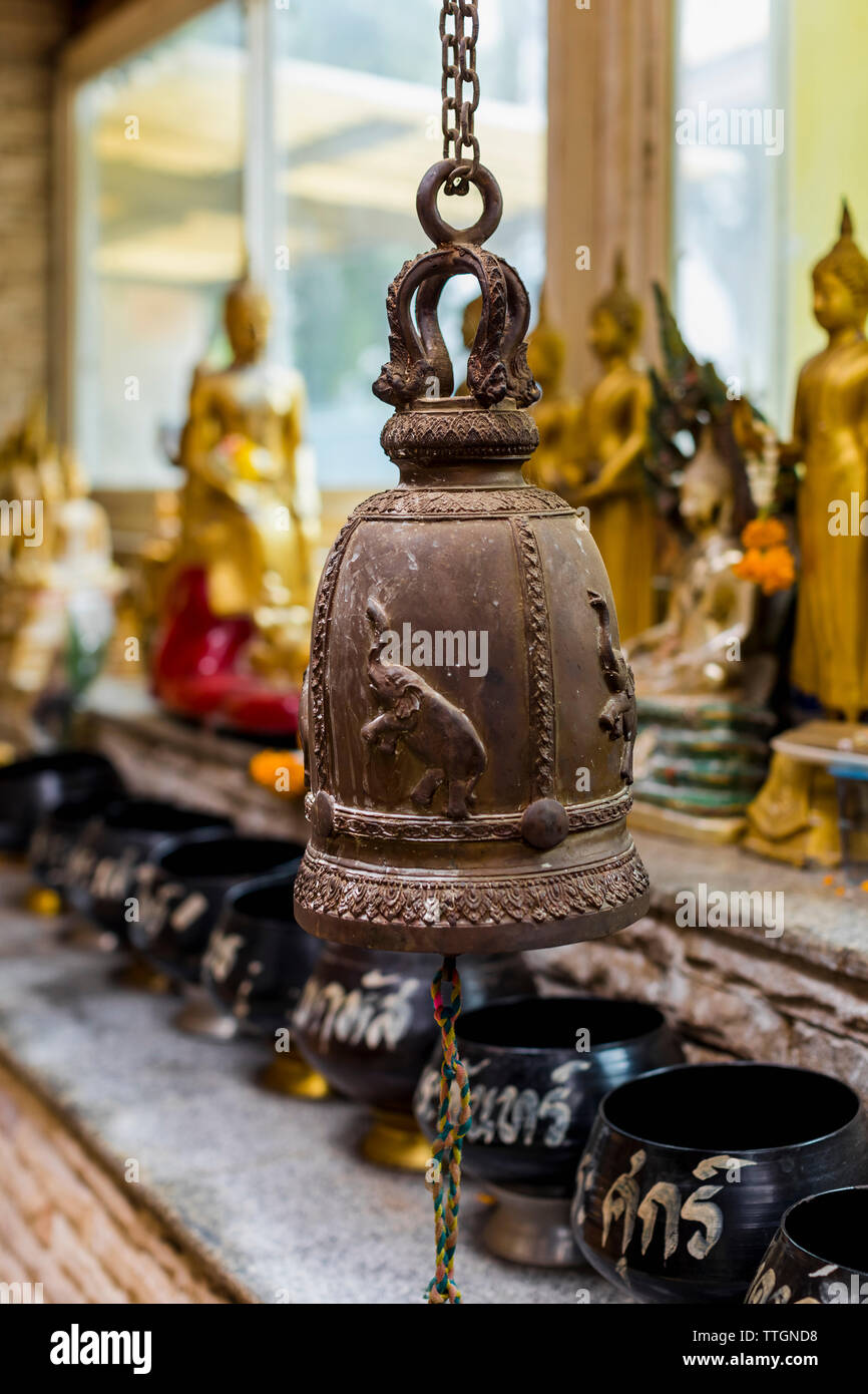 Bell in a temple hi-res stock photography and images - Alamy